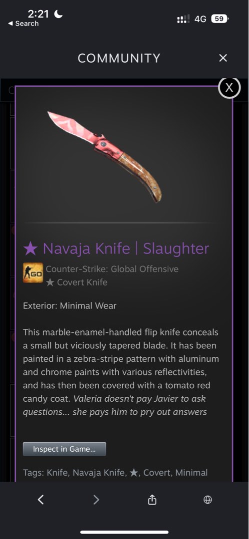 NAVAJA SLAUGHTER MW, Video Gaming, Gaming Accessories, In-Game Products ...