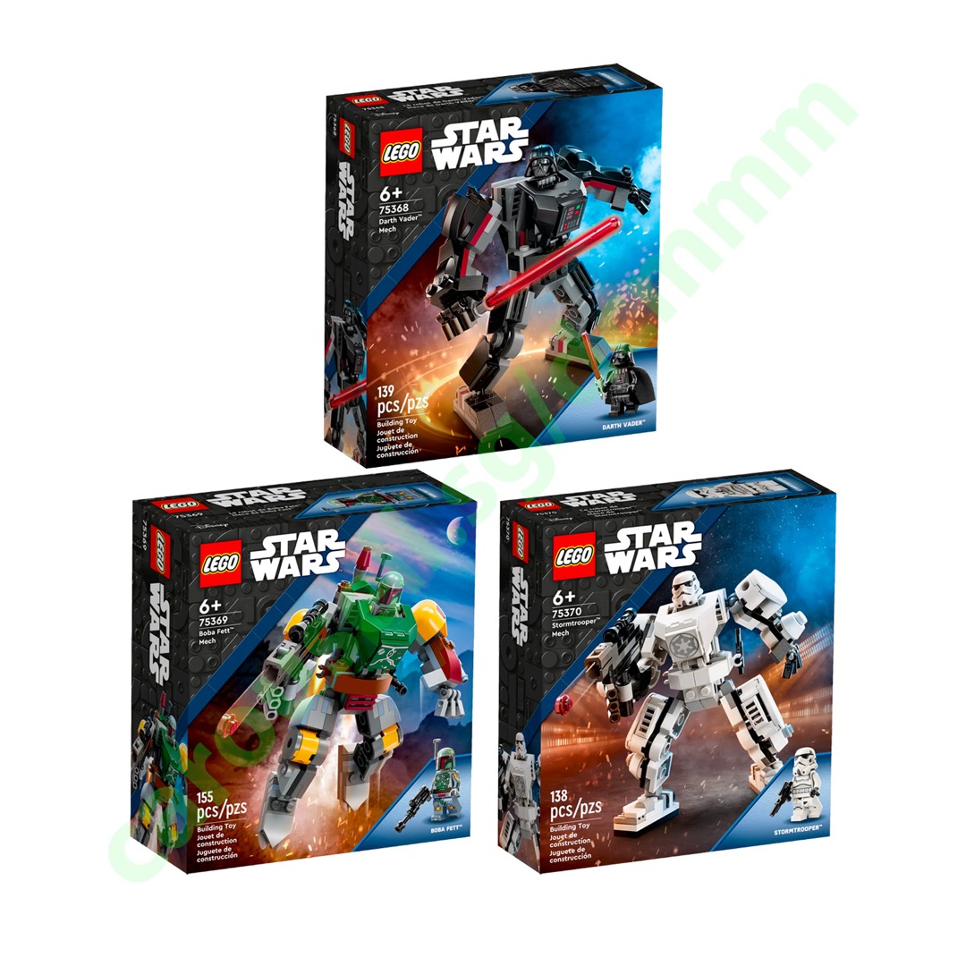 New Sealed - LEGO Star Wars Mech Bundle (3 Sets) - 75368: Darth Vader ...