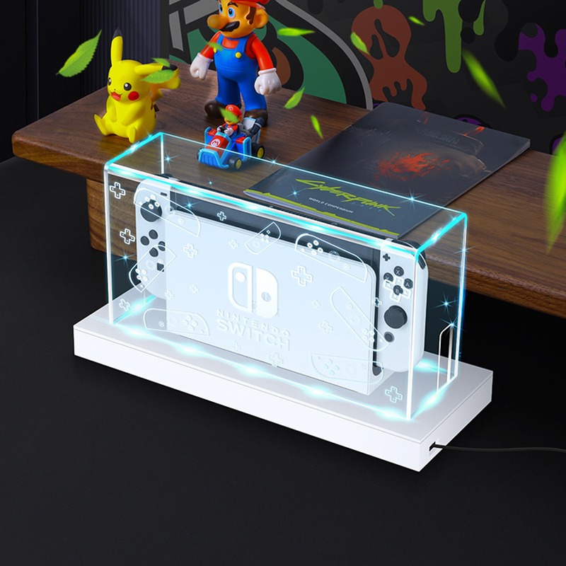 Nintendo Switch Transparent Dust Cover 20 Colors Light Emitting Switch ...