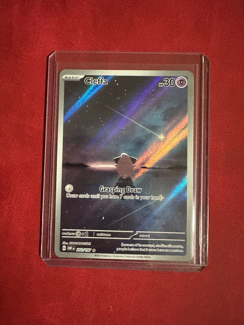 Obsidian Flames - Cleffa IR (202/197), Hobbies & Toys, Toys & Games on ...