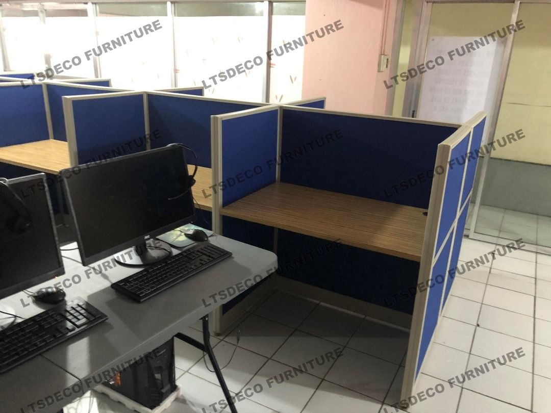 OFFICE PARTITION NEW WORKSTATION TABLE / BPO MODULAR CUBICLE FURNITURES ...