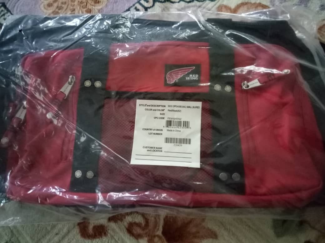 Offshore Bag Red Wing Small Red Black 69101, Men's Fashion, Bags, Belt ...