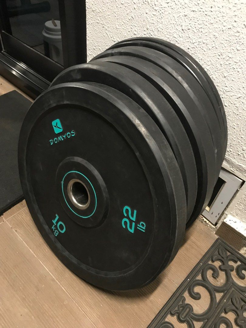 Olympic bumper plates, Sports Equipment, Exercise & Fitness, Weights ...