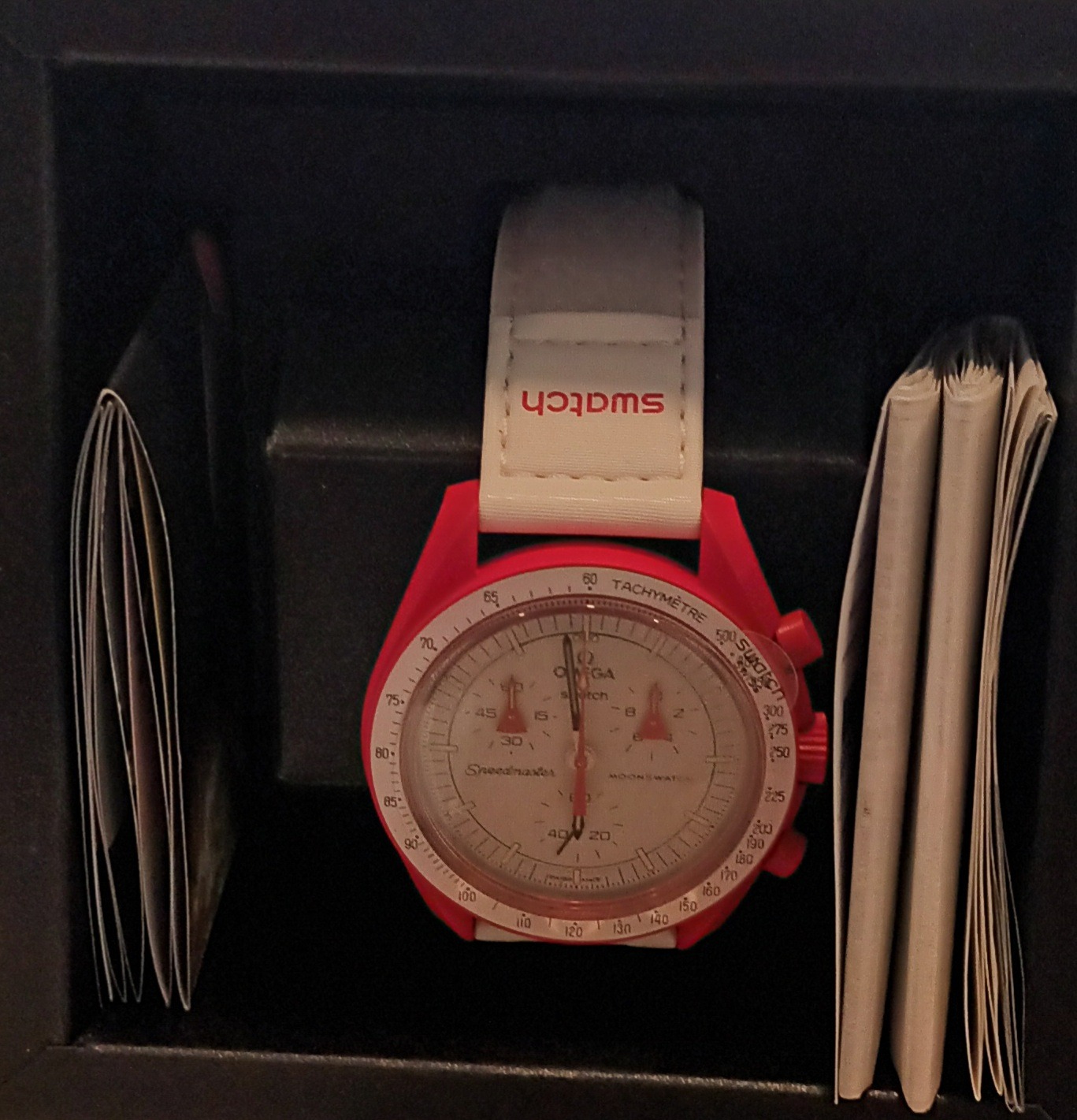 Omega Swatch Mars Moonwatch, Luxury, Watches on Carousell