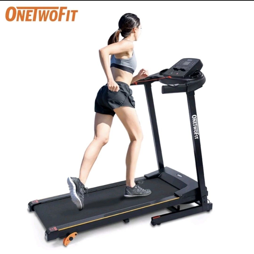 OneTwoFit 2.5 HP Folding Treadmill, Sports Equipment, Exercise ...