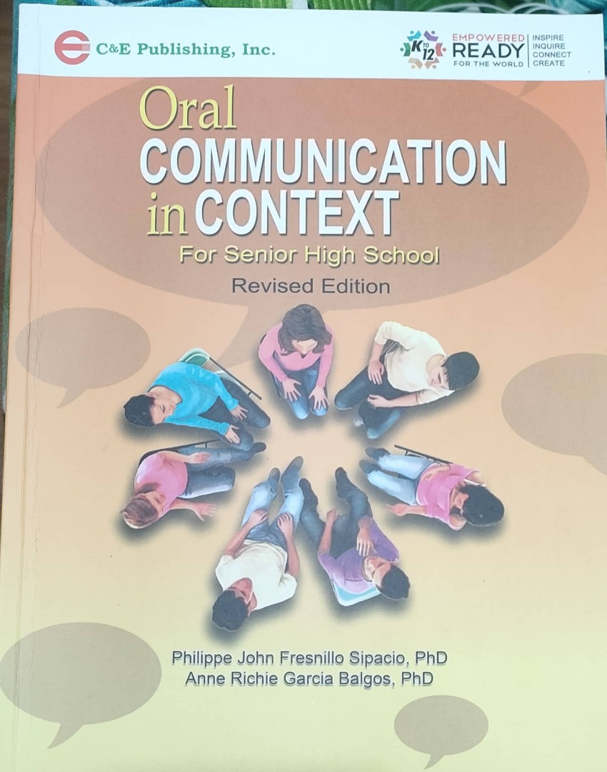 Oral Communication in context ( C and E PUBLISHING) on Carousell