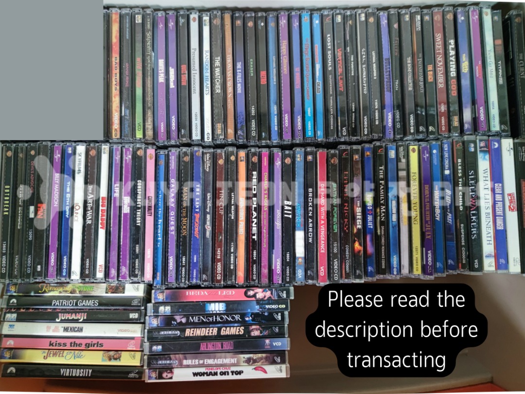 *Original* Assorted Movie VCDs, Hobbies & Toys, Music & Media, CDs ...