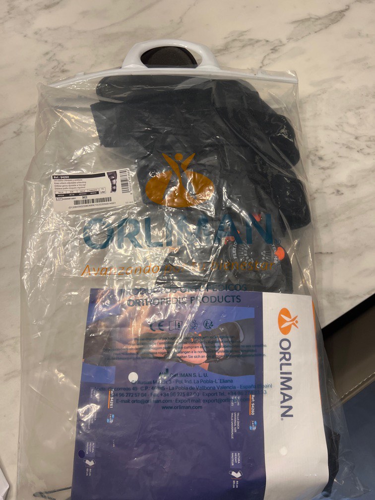 Orliman knee brace with angle adjust, Beauty & Personal Care, Foot Care ...