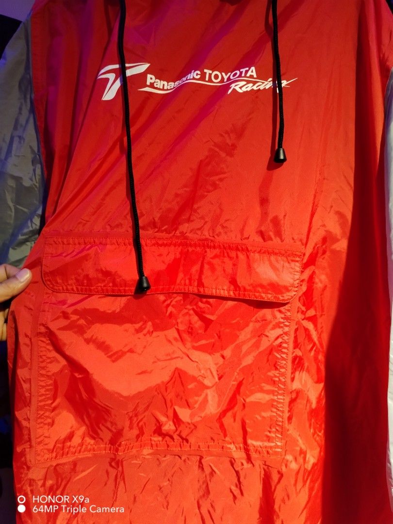 Panasonic Toyota racing rain coat kapote, Men's Fashion, Tops & Sets ...