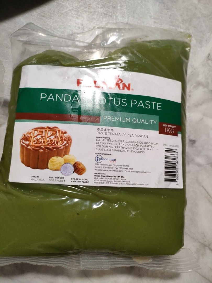 Pandan lotus paste 1kg, Food & Drinks, Other Food & Drinks on Carousell