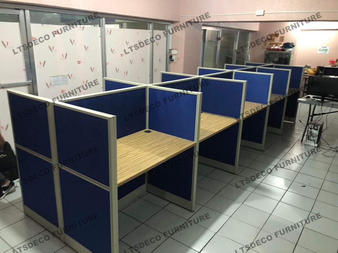 PARTITION BPO SYSTEM MODULAR CUBICLE TABLE OFFICE FURNITURE IN ...