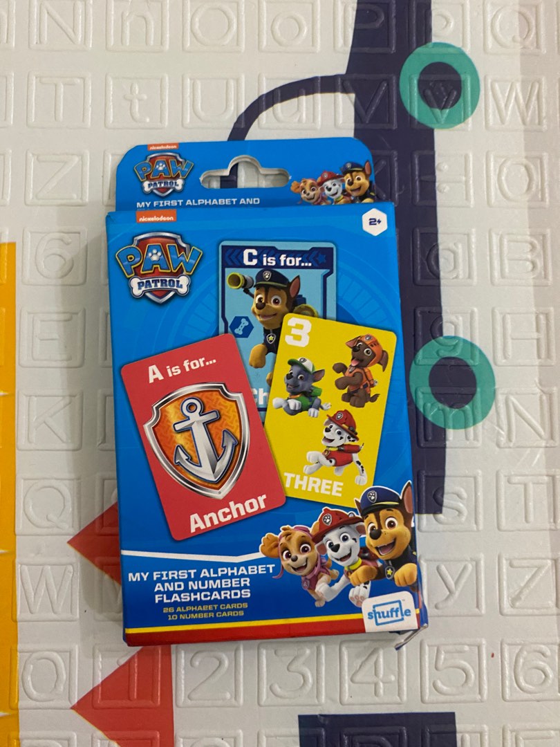 Paw patrol ABC flashcards, Hobbies & Toys, Toys & Games on Carousell