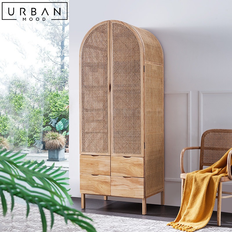 PEP Japandi Rattan Cabinet, Furniture & Home Living, Furniture, Shelves ...