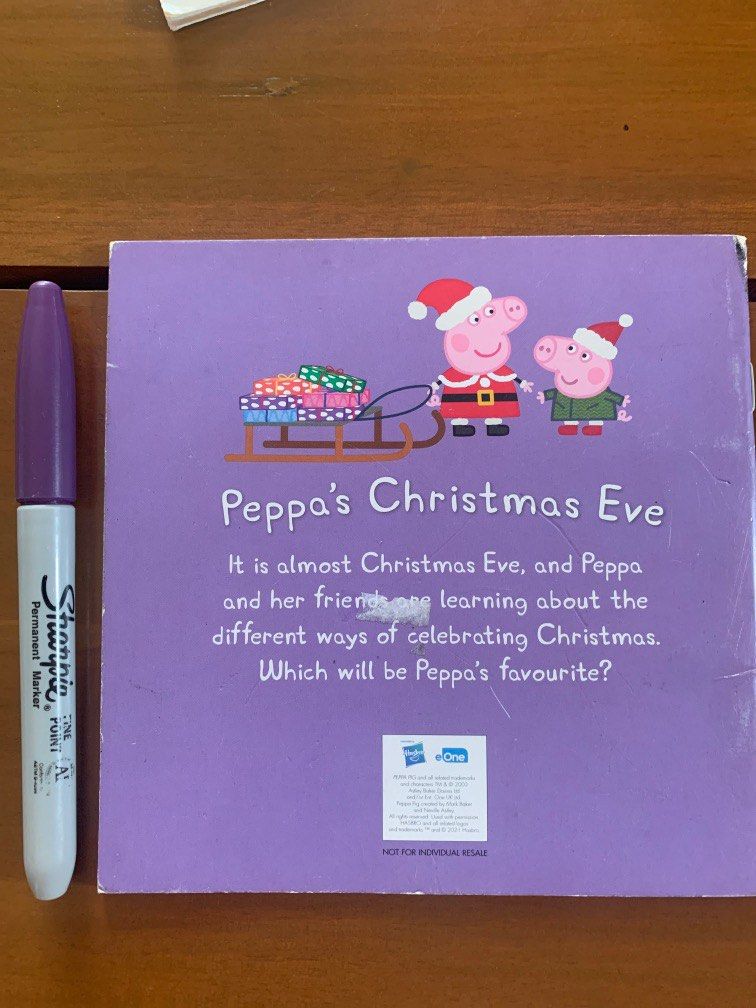 Peppa Pig book Christmas Eve, Hobbies & Toys, Books & Magazines ...