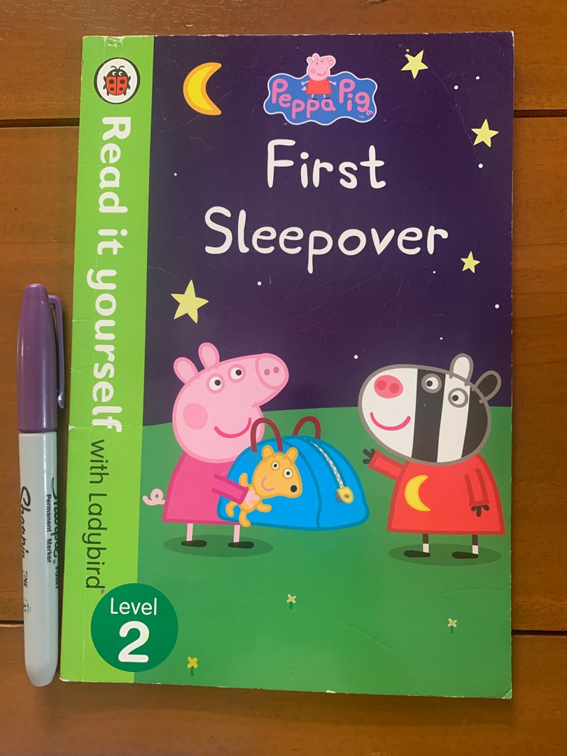 Peppa Pig book First sleepover, Hobbies & Toys, Books & Magazines ...