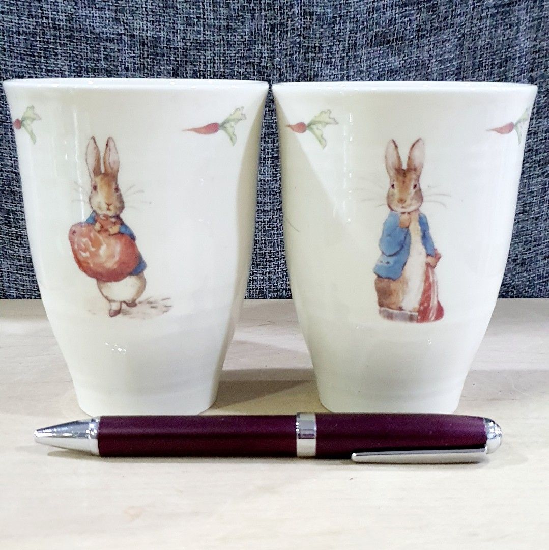 Peter Rabbit Cups pair, Furniture & Home Living, Kitchenware ...