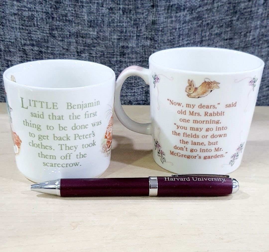 Peter Rabbit Mug pair each rm50, Furniture & Home Living, Kitchenware ...
