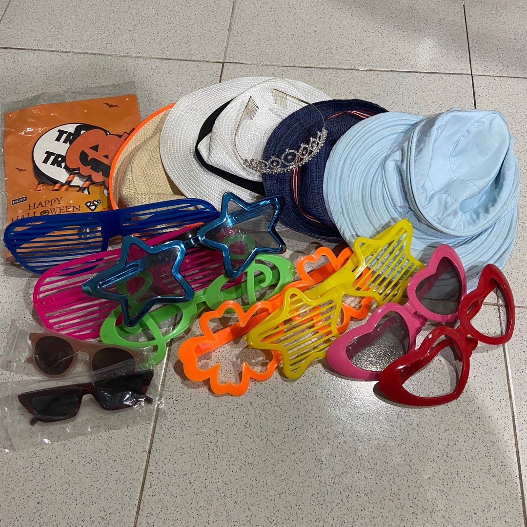 Photobooth Props (Take all), Women's Fashion, Watches & Accessories ...