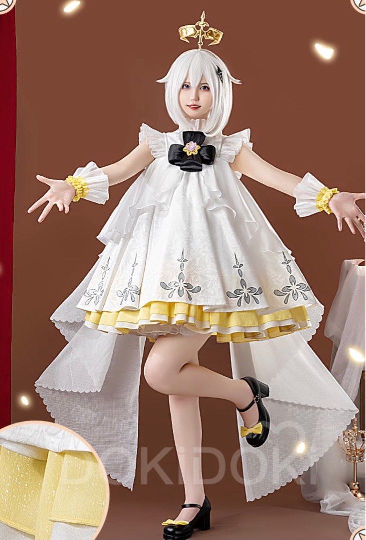 [PO] Paimon Doujin Dinner Party Dress Cosplay Genshin Impact, Hobbies ...