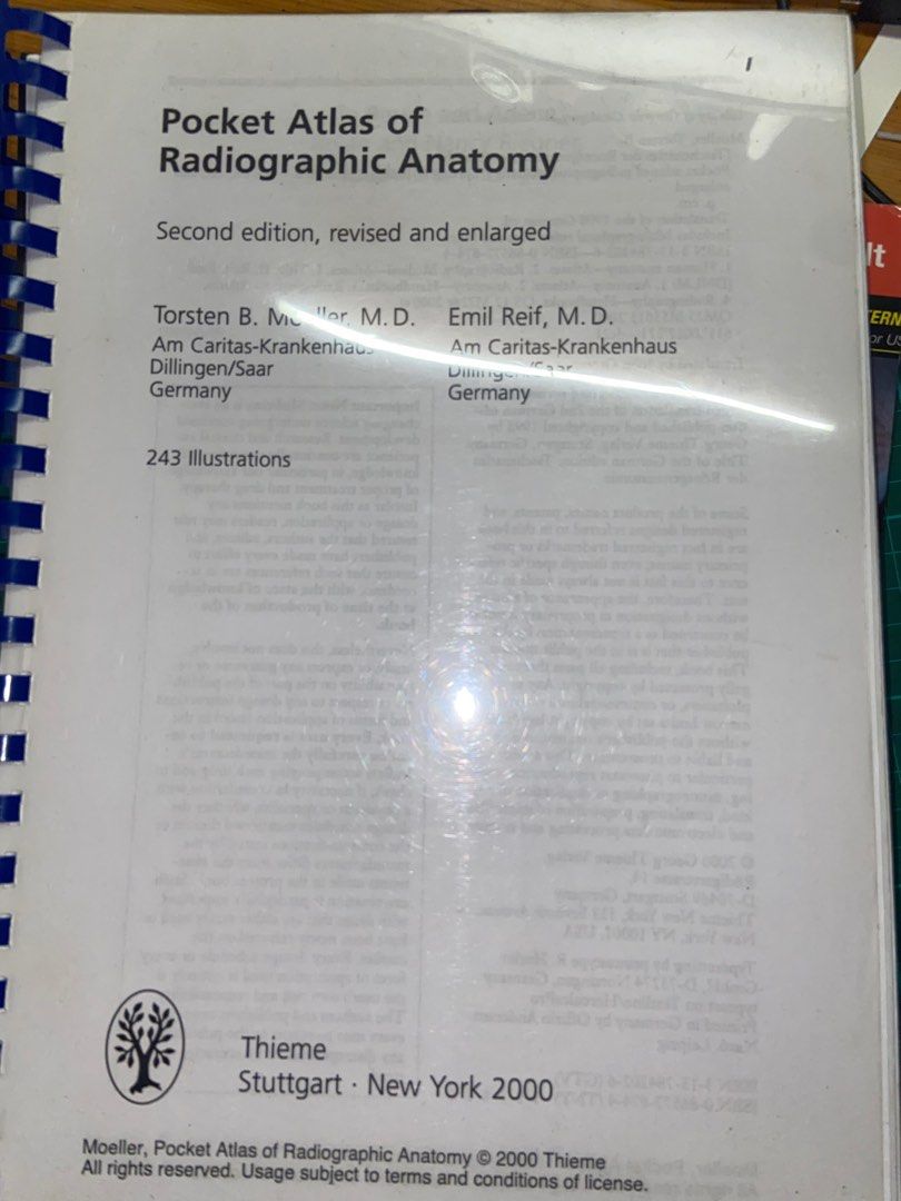 Pocket atlas of radiographic anatomy 影印本 放射 醫療 護士 醫生書, 興趣及遊戲, 書本 & 文具 ...