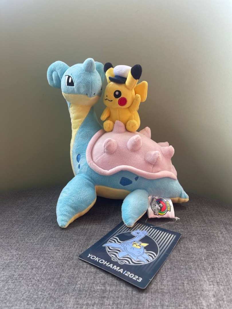 Pokemon World Championships 2023 Yokohama Lapras Pikachu Plush, Hobbies ...