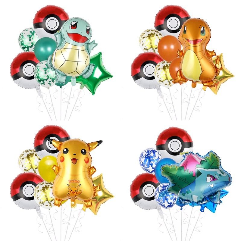 Pokémon Theme Balloon decoration pack for birthday party Pikachu ...
