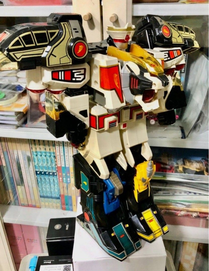 Sentai Power Rangers MMPR DX Thunder Ultrazord + White Tigerzord ...