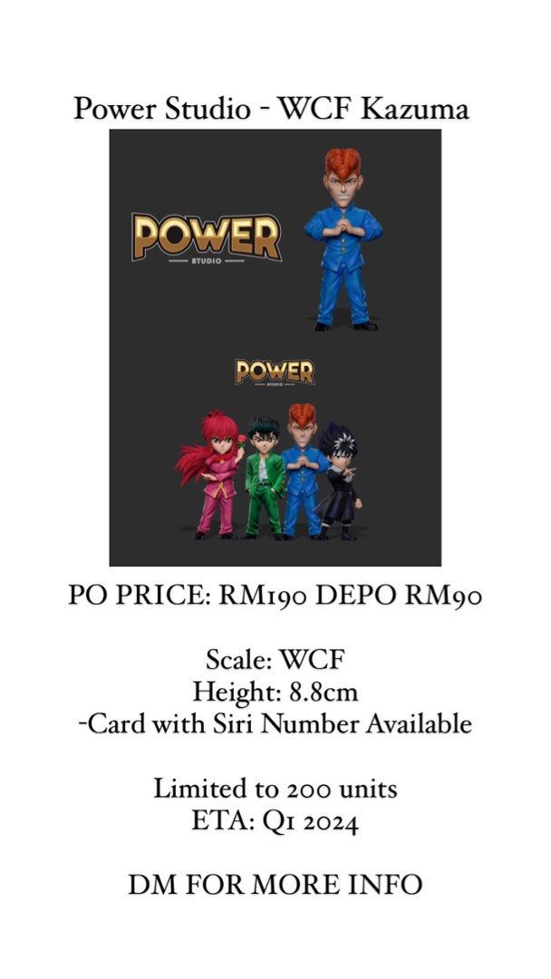 Power Studio - WCF Kazuma, Hobbies & Toys, Toys & Games on Carousell