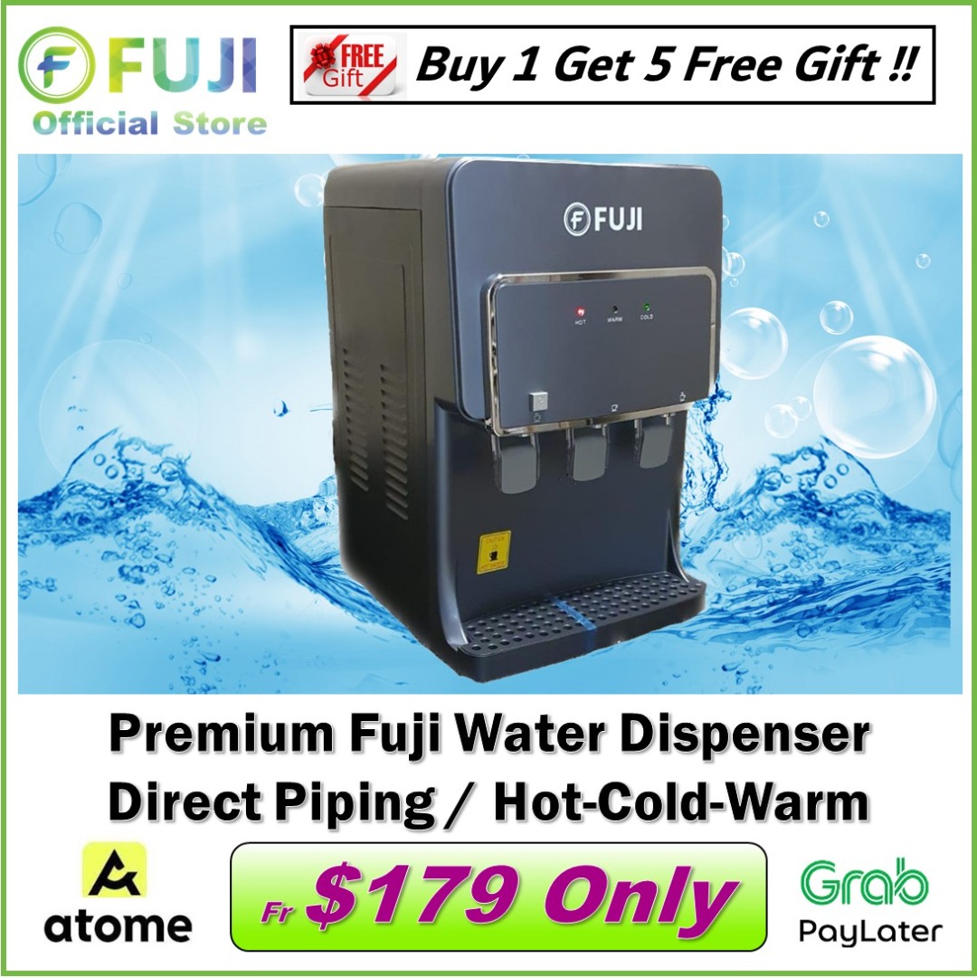Premium Fuji Water Dispenser With Compressor Cooler & Direct Piping To ...