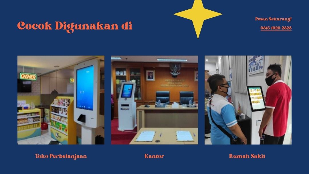 Promo! Kiosk Antrian Terbaru Restoran Jakarta, WA : 081510282828, kiosk ...