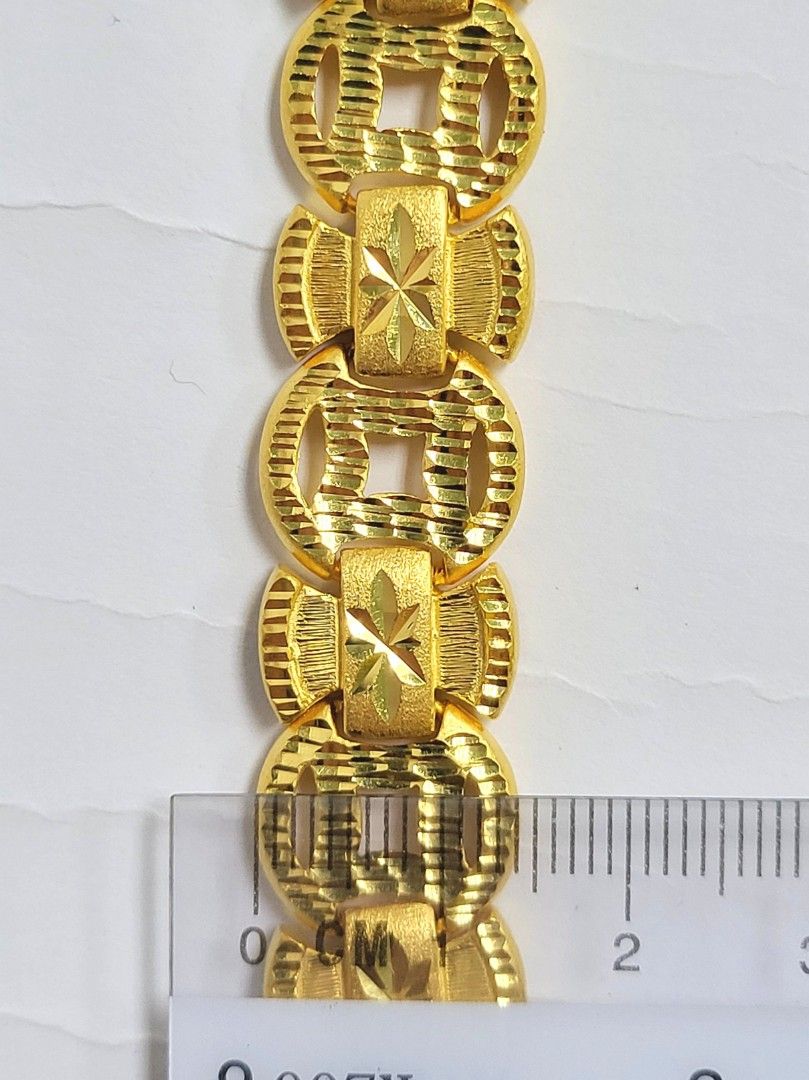 Pure Gold Bracelet, Women's Fashion, Jewelry & Organisers, Bracelets on ...