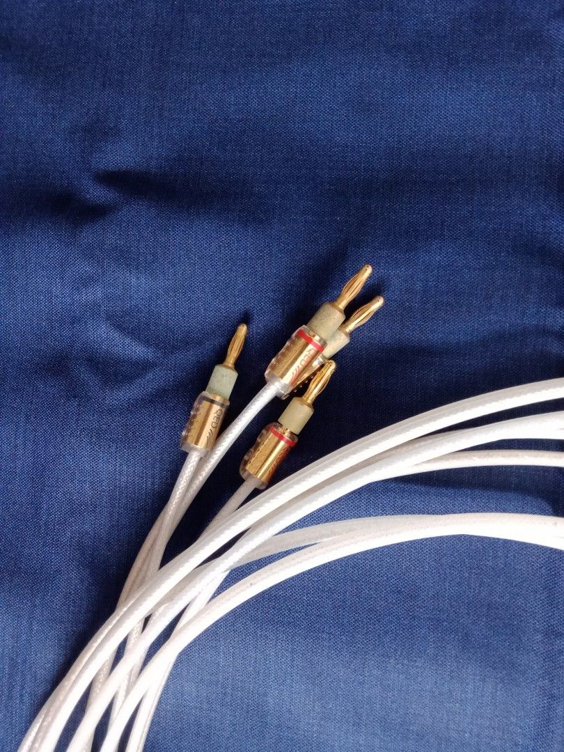QED SILVER ANNIVERSARY XT SPEAKER CABLE 2M PAIR, UNTERMINATED BARE WIRE ...