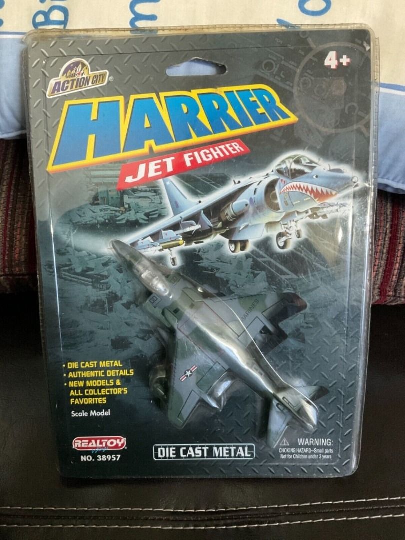 REAL TOY HARRIER JET FIGHTER 1/100 DIE-CAST MODEL AIRCRAFT FIGHTER NO ...