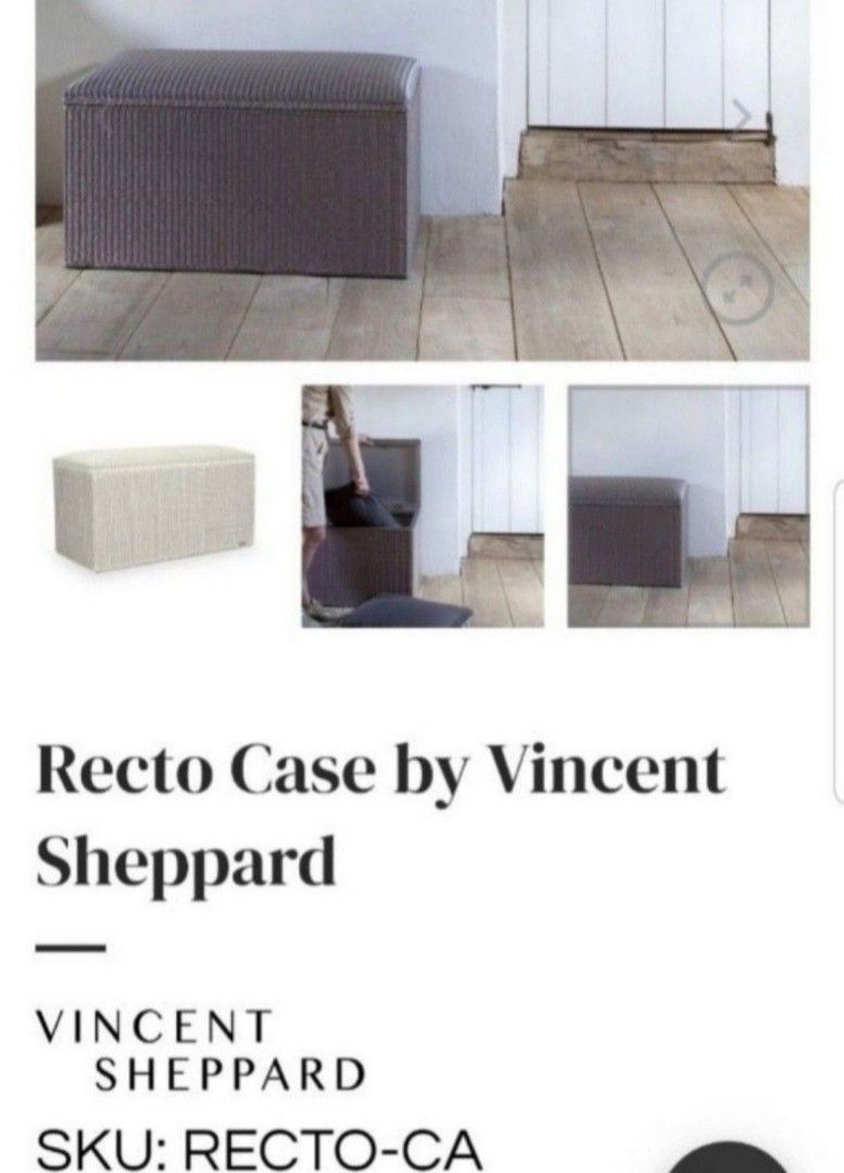 Recto Case by Vincent Sheppard ( Bench Storage Box ), Furniture & Home ...