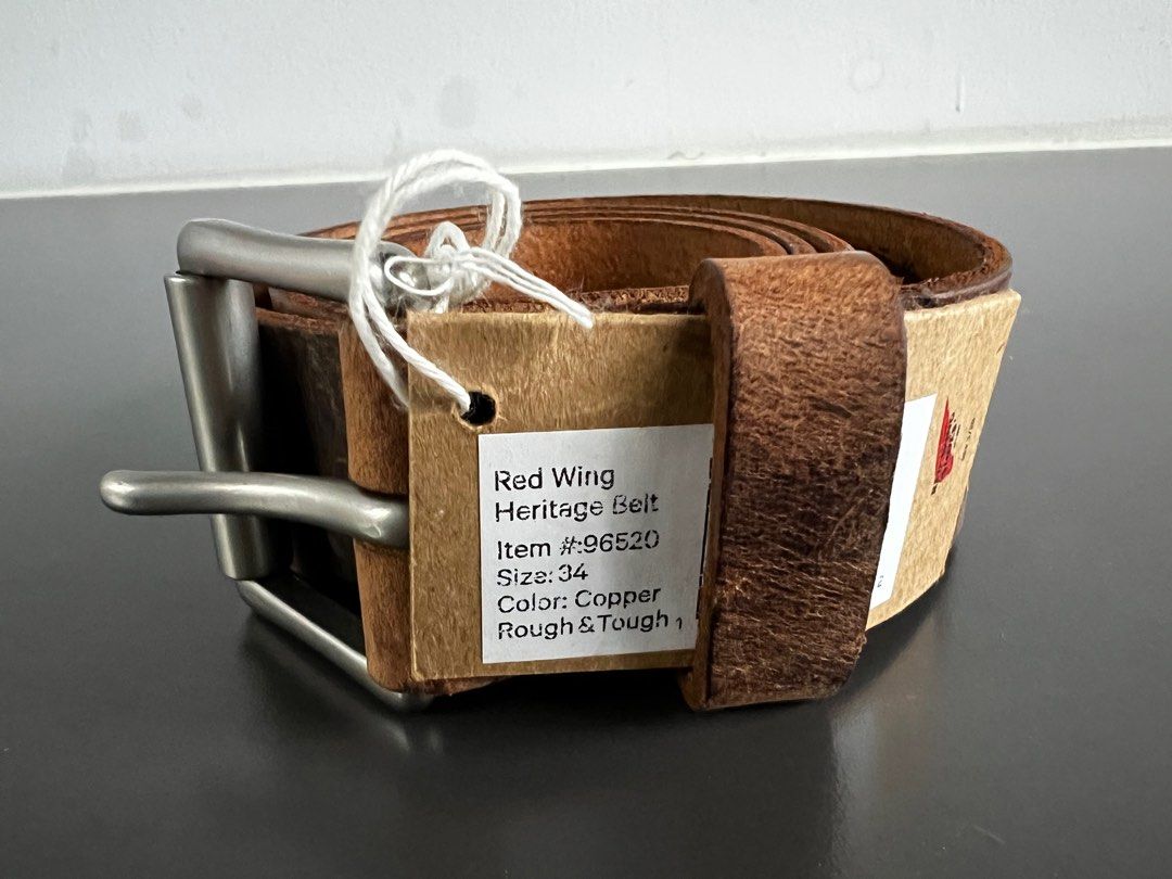 Red Wing Heritage Leather Belt, Men's Fashion, Watches & Accessories ...
