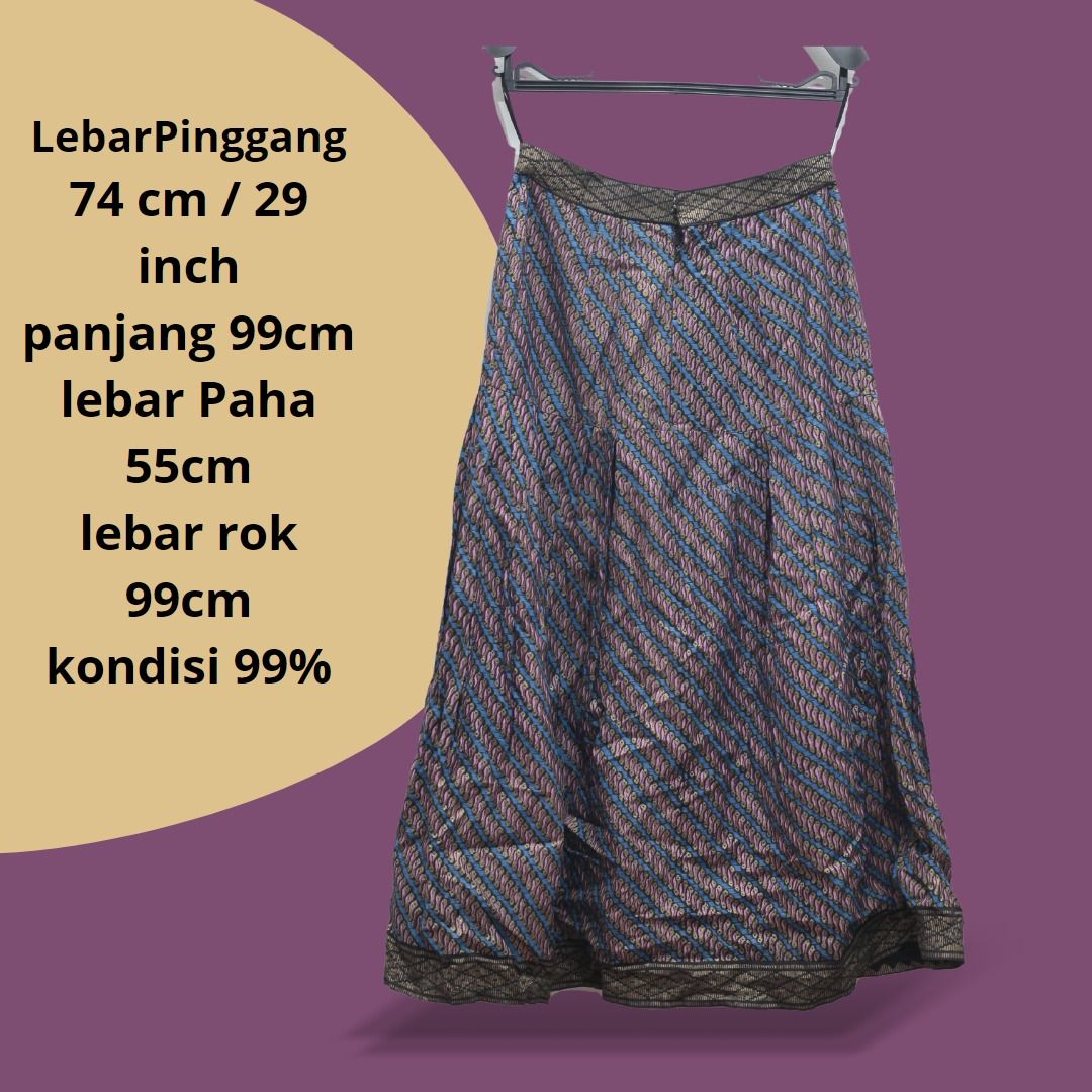 ROK TENUN WANITA PANJANG ROK TENUN PEREMPUAN KONDISI BAGUS BAHAN 2 ...