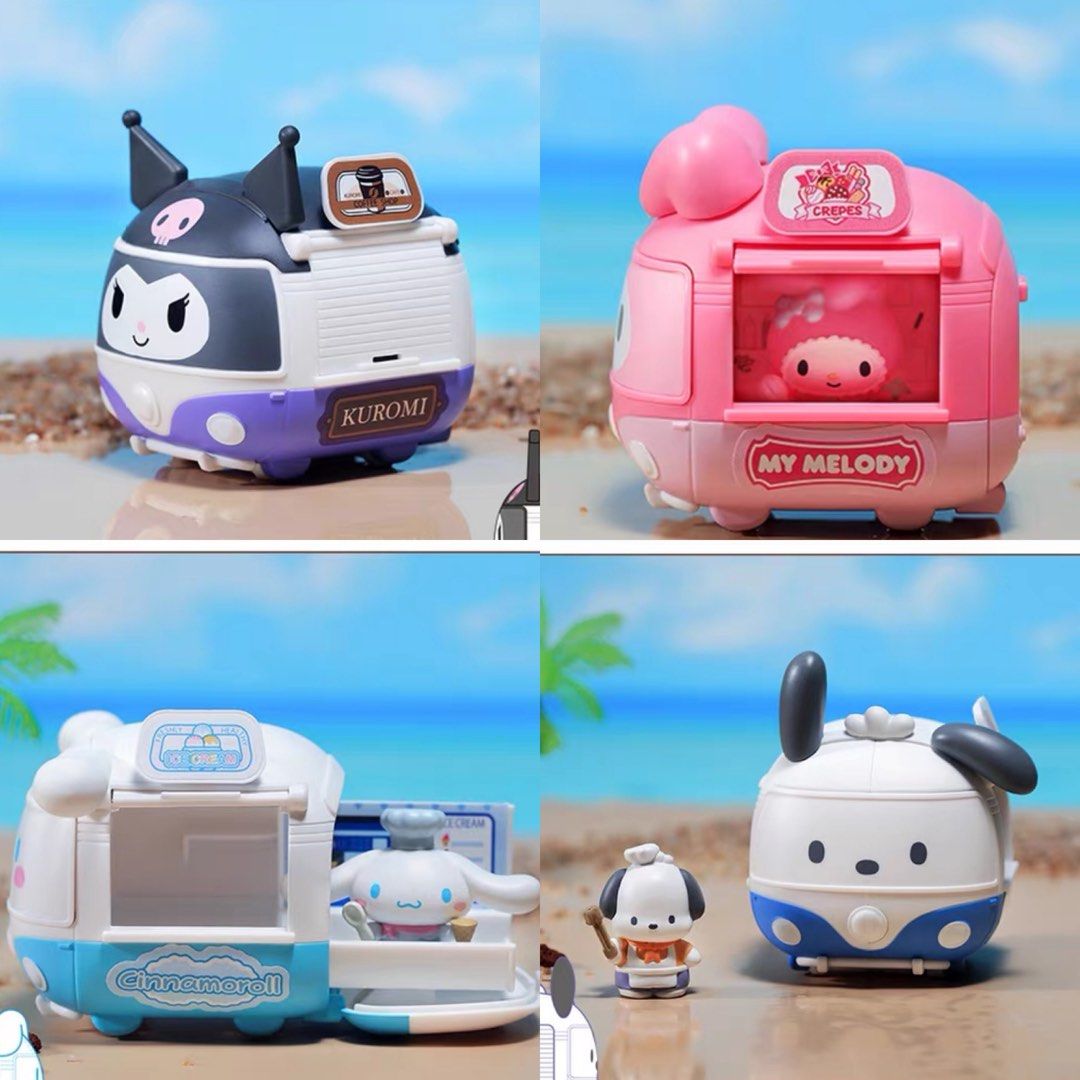SANRIO CHARACTERS FOOD TRUCK PICNIC BUS VAN / FULL SET / SINGLE BLIND ...