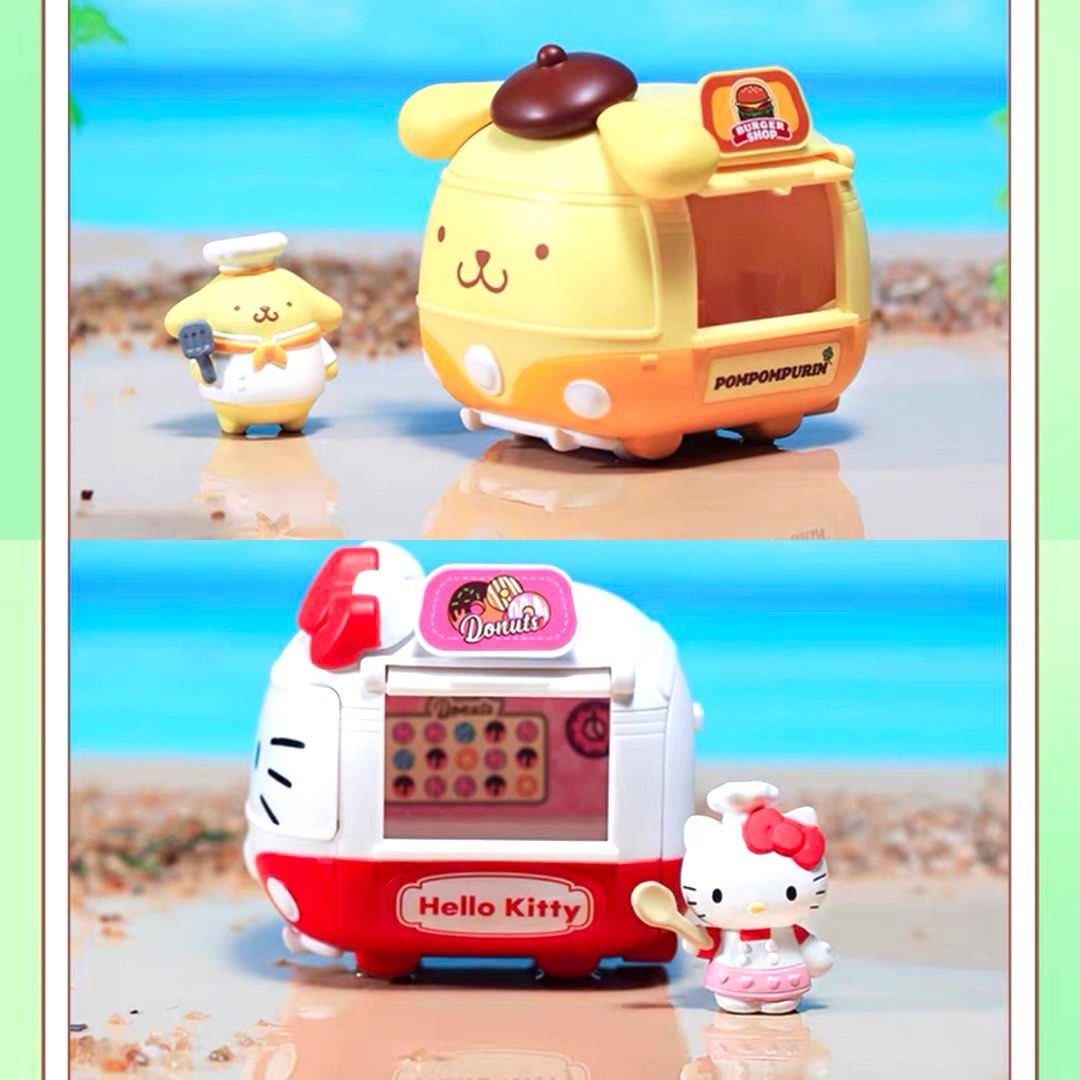 SANRIO CHARACTERS FOOD TRUCK PICNIC BUS VAN / FULL SET / SINGLE BLIND ...