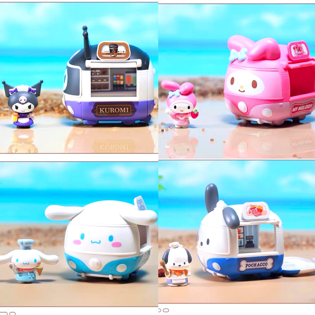 SANRIO CHARACTERS FOOD TRUCK PICNIC BUS VAN / FULL SET / SINGLE BLIND ...