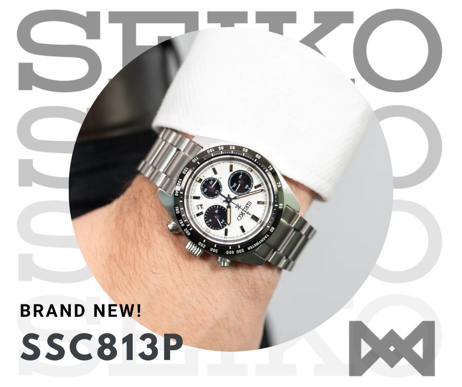 Seiko Prospex Panda Speedtimer SSC813P Chronograph Stainless Steel Men ...