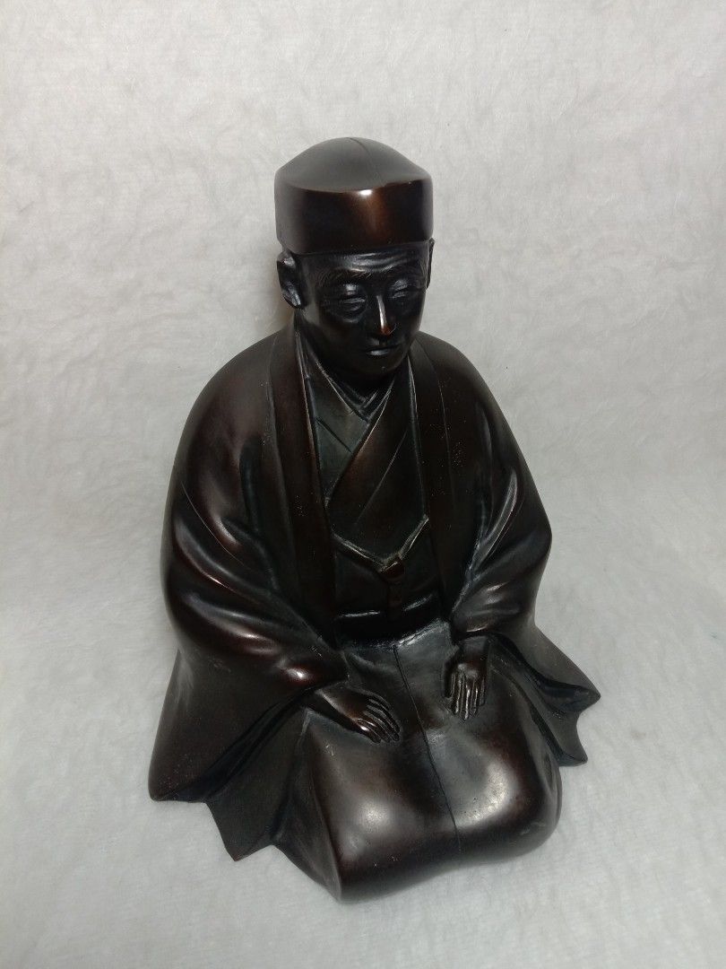 Sen No Rikyu Bronze statue by Kanetani Yorin - 8.5 inches tall, Hobbies ...