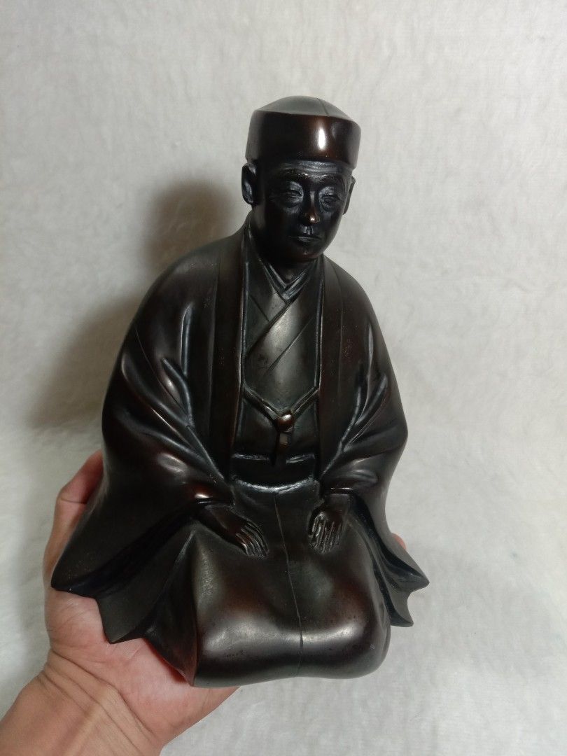 Sen No Rikyu Bronze statue by Kanetani Yorin - 8.5 inches tall, Hobbies ...