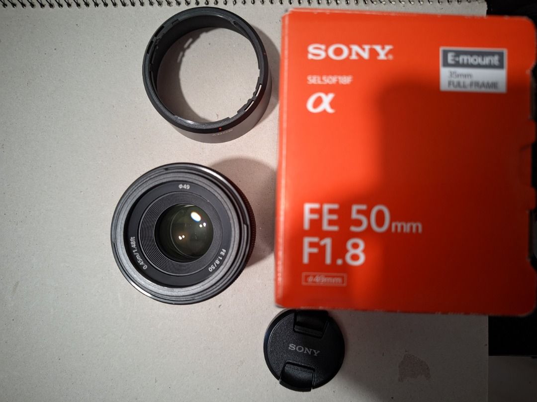 Sony 50mm f1.8 SEL50F18F, 攝影器材, 鏡頭及裝備 - Carousell
