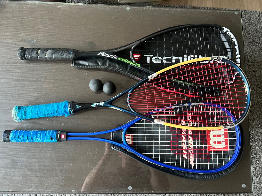 Squash Rackets bundle with 2 balls, Sports Equipment, Sports & Games ...