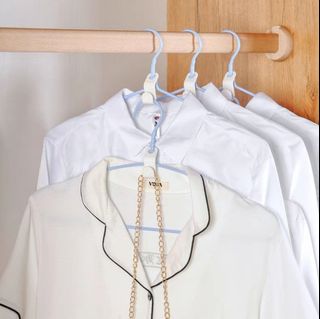 Stackable clothes hanger connecting hooks, Furniture & Home Living ...