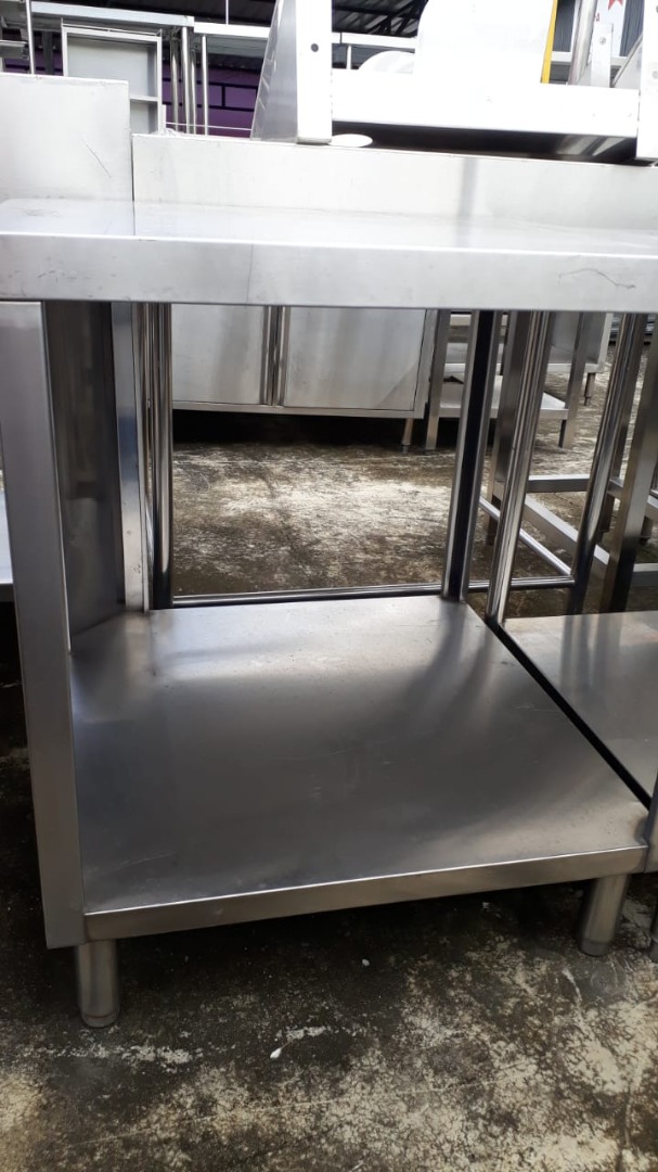 SB19 Stainless Steel 2 Tier Table, Furniture & Home Living, Kitchenware ...