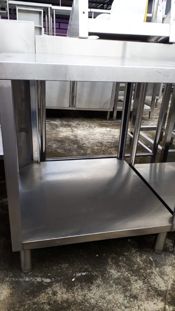 SB19 Stainless Steel 2 Tier Table, Furniture & Home Living, Kitchenware ...