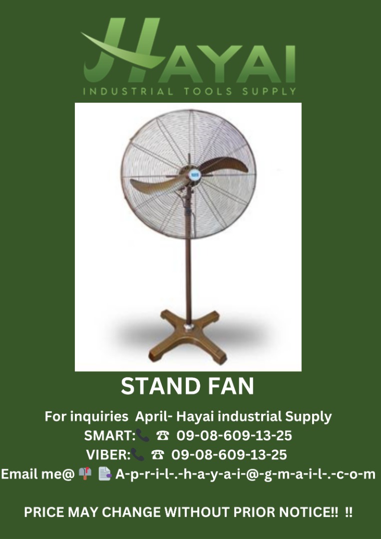 Stand fan, Commercial & Industrial, Construction Tools & Equipment on ...