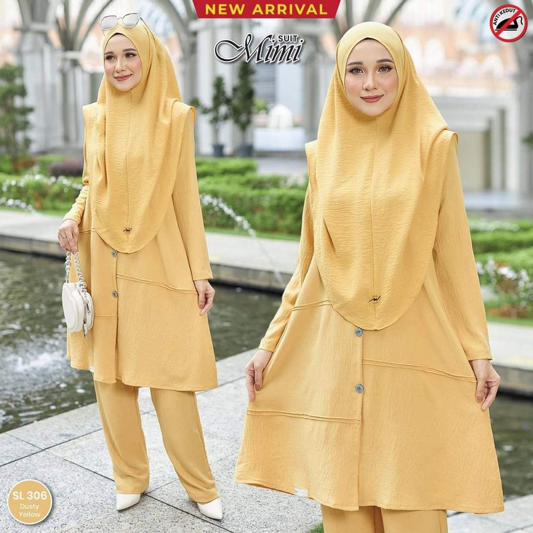 SUIT MIMI, Women's Fashion, Muslimah Fashion, Baju Kurung & sets on Carousell