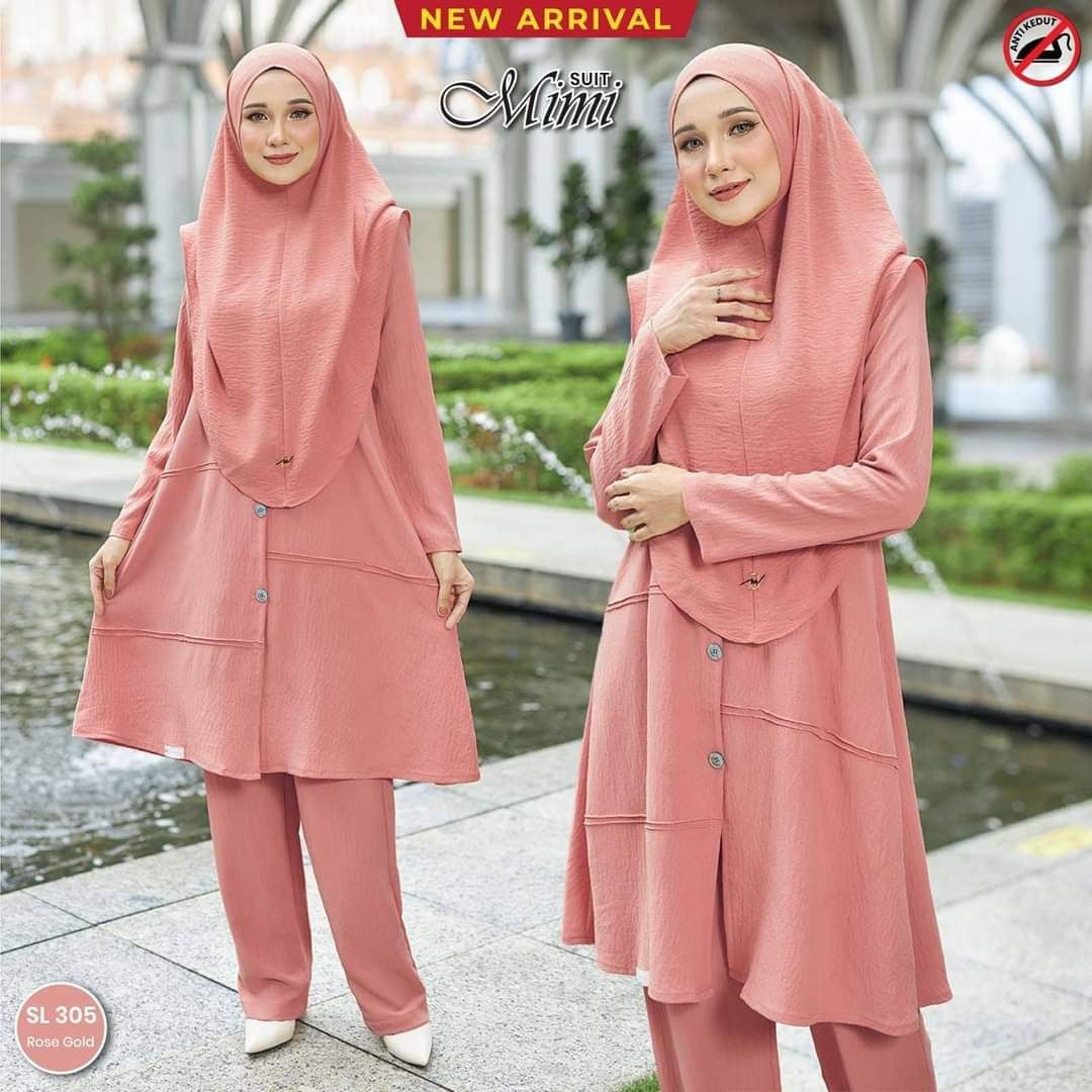 SUIT MIMI, Women's Fashion, Muslimah Fashion, Baju Kurung & sets on ...